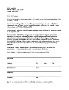 SEIU 925 dues cancellation form - Opt Out Today